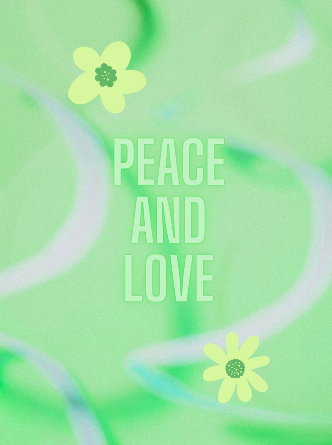 Peace and Love Poster // Digital Download, Printable Poster, Inspiring ...