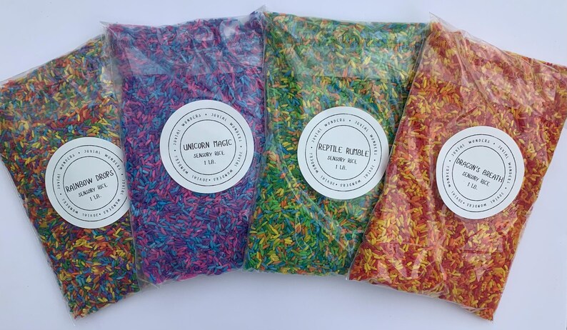 Dragon’s Breath Sensory Rice - Etsy