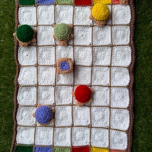 Crochet Turtle Racing Board Game - Pace Race - Educational Game ...