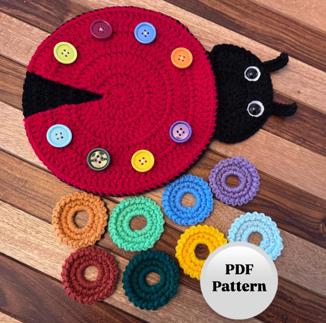 PDF Pattern Ladybug Snap Buttoning Game Montessori Activity Family Fun ...