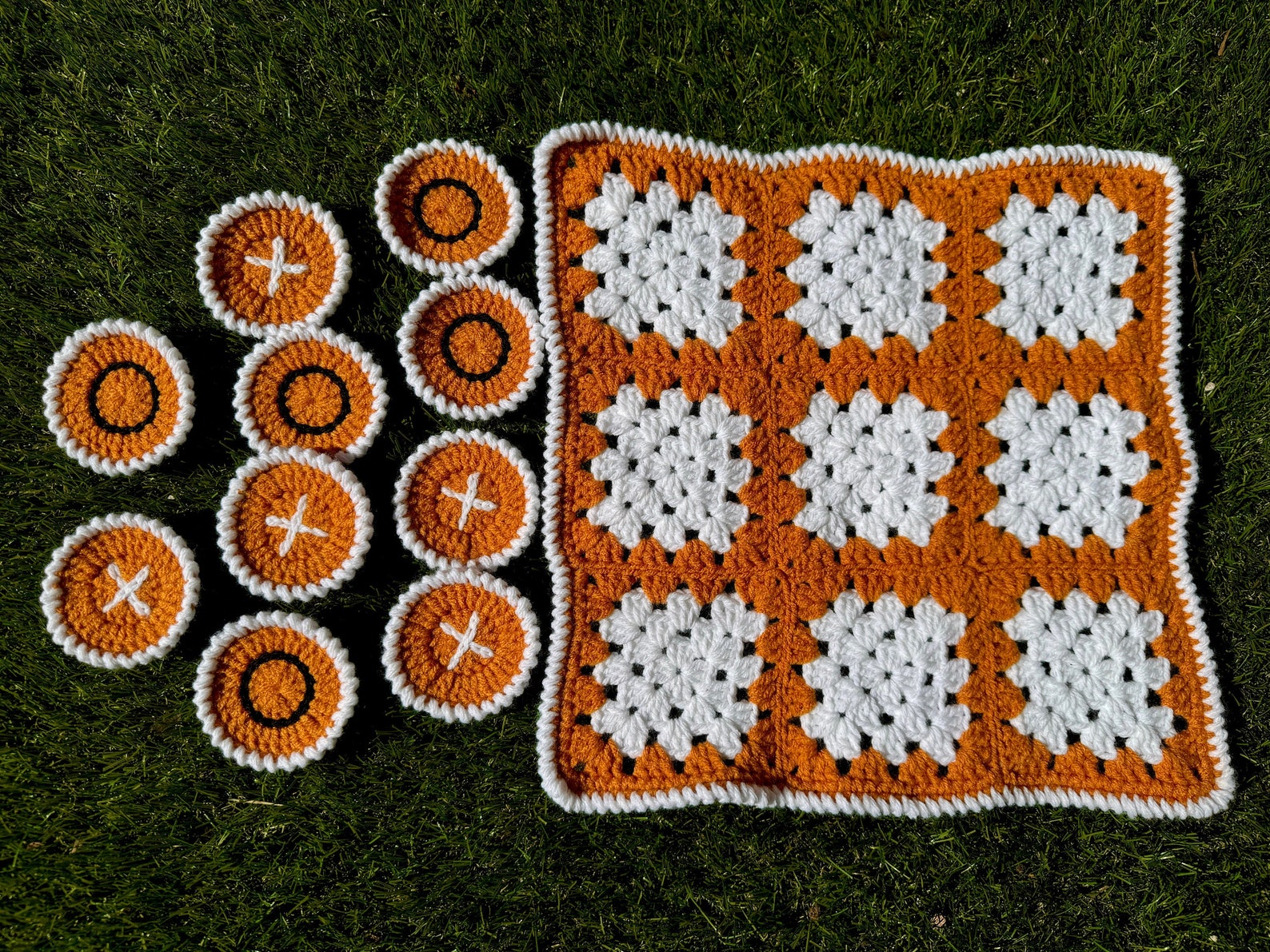 PDF Pattern - Crochet Tic Tac Toe Game - English Only-us Terms - Granny ...