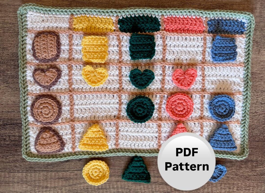 PDF Pattern - Crochet Double Entry Puzzle Game - English Only - US ...