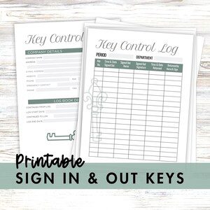Key Control Log - Etsy