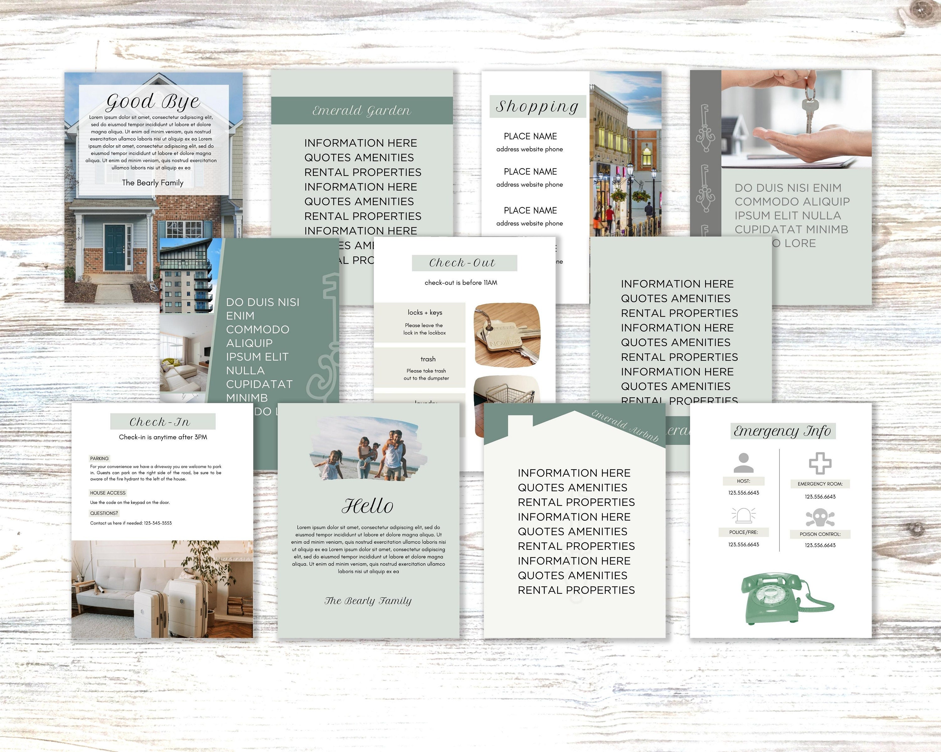 Customizable Tenant Welcome Packet Property Management Forms - Etsy