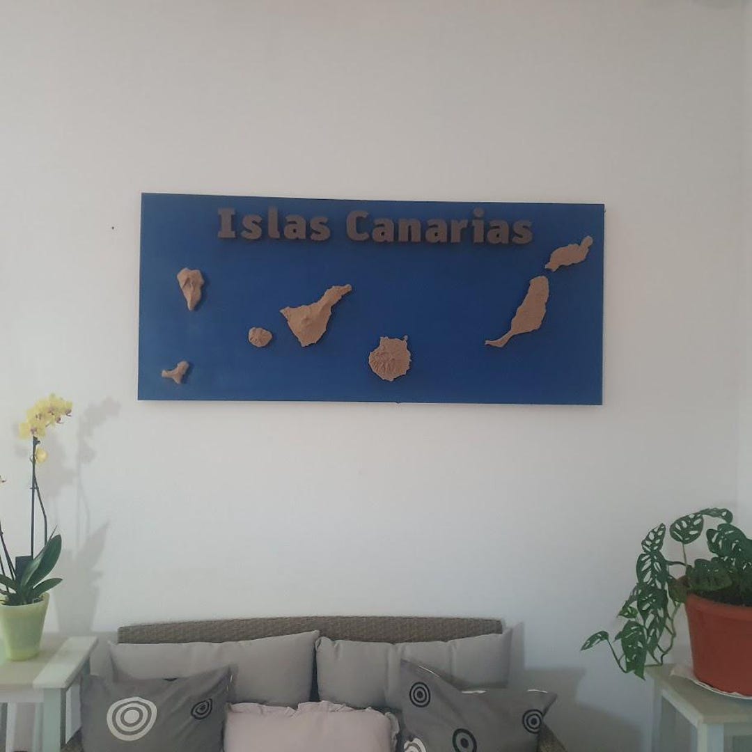 The Canary Islands the Complete Archipelago, as Wall Decoration for ...