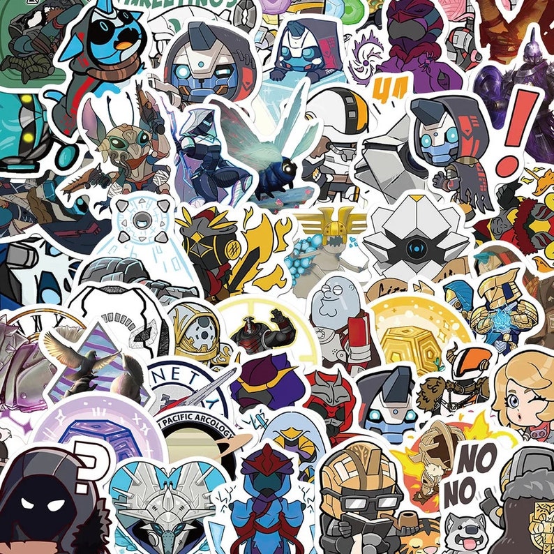 DESTINY 2 STICKERS 50 Stickers Cartoon Style, High Quality - Etsy
