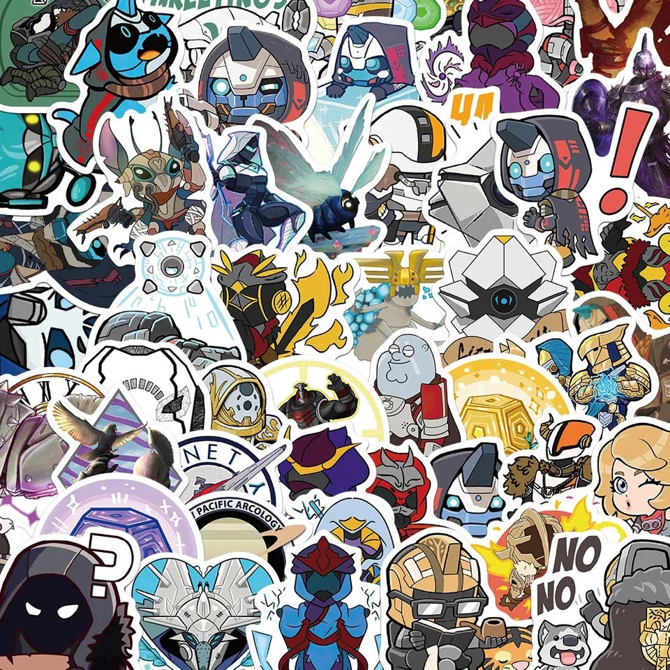 DESTINY 2 STICKERS 50 Stickers Cartoon Style, High Quality - Etsy