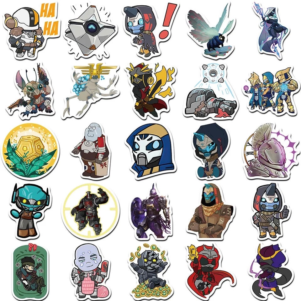 DESTINY 2 STICKERS 50 Stickers Cartoon Style, High Quality - Etsy