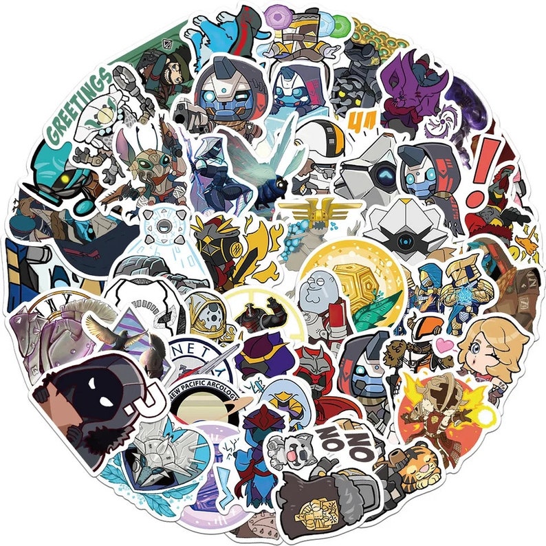 DESTINY 2 STICKERS 50 Stickers Cartoon Style, High Quality - Etsy