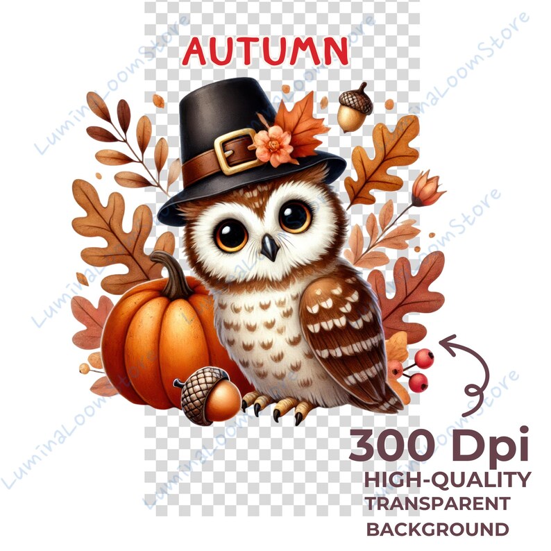 Watercolor Thanksgiving- Harvest Animals Clipart - Fall Themed Digital ...