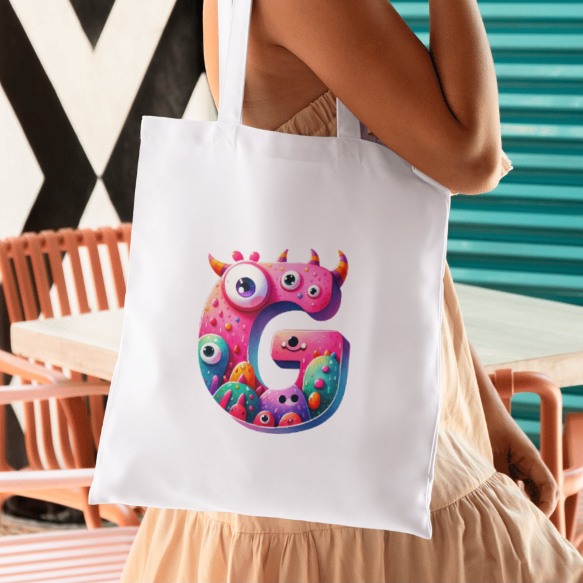 Pink Monster Lettering Clipart Alphabet & Numbers Watercolor Set for ...