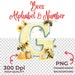Bee Alphabet and Numbers Watercolor Clipart Set (digital Download) - Etsy