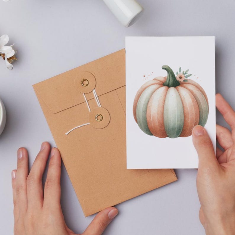 Autumn Watercolor Clipart Set: Cozy Fall PNG Elements (digital Download ...