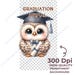 Graduation Animal Clipart Bundle | Watercolor PNG | Cute Animal ...