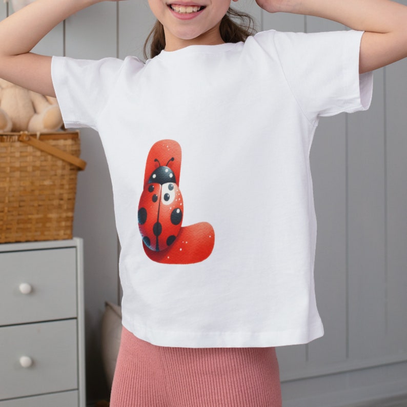 Red Ladybug Alphabet Clipart: Watercolor Letters & Numbers (PNG, 300 ...