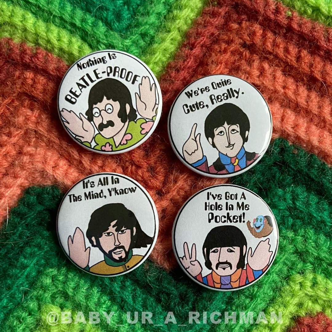 Yellow Submarine the Beatles Buttons/badges Vintage - Etsy