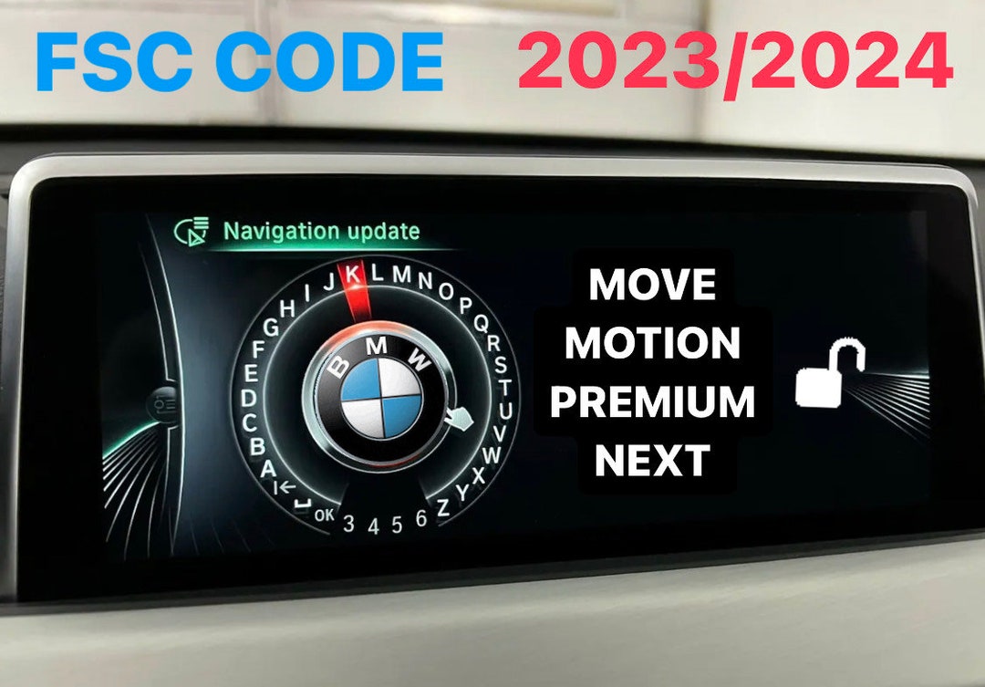 BMW Navigation Update Maps FSC Code Move Motion Premium Next - Etsy