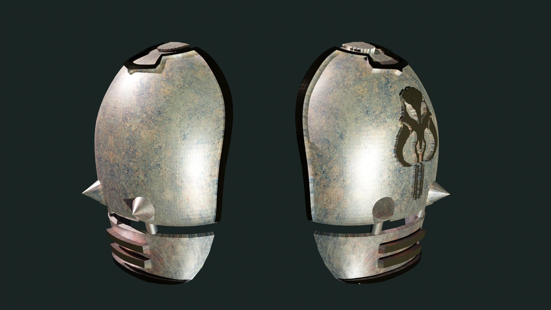 Mandalorian Shoulder Armor STL File for 3D Printing - Etsy