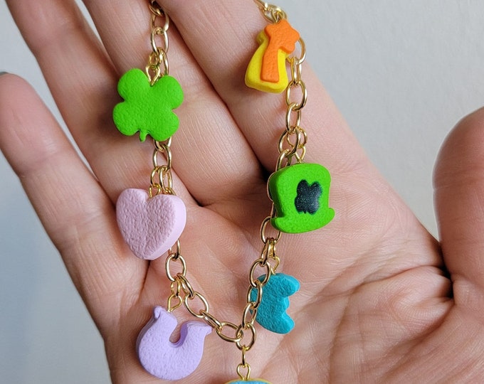 Lucky Charm Bracelet/ Food Jewelry/ Cereal Jewelry - Etsy