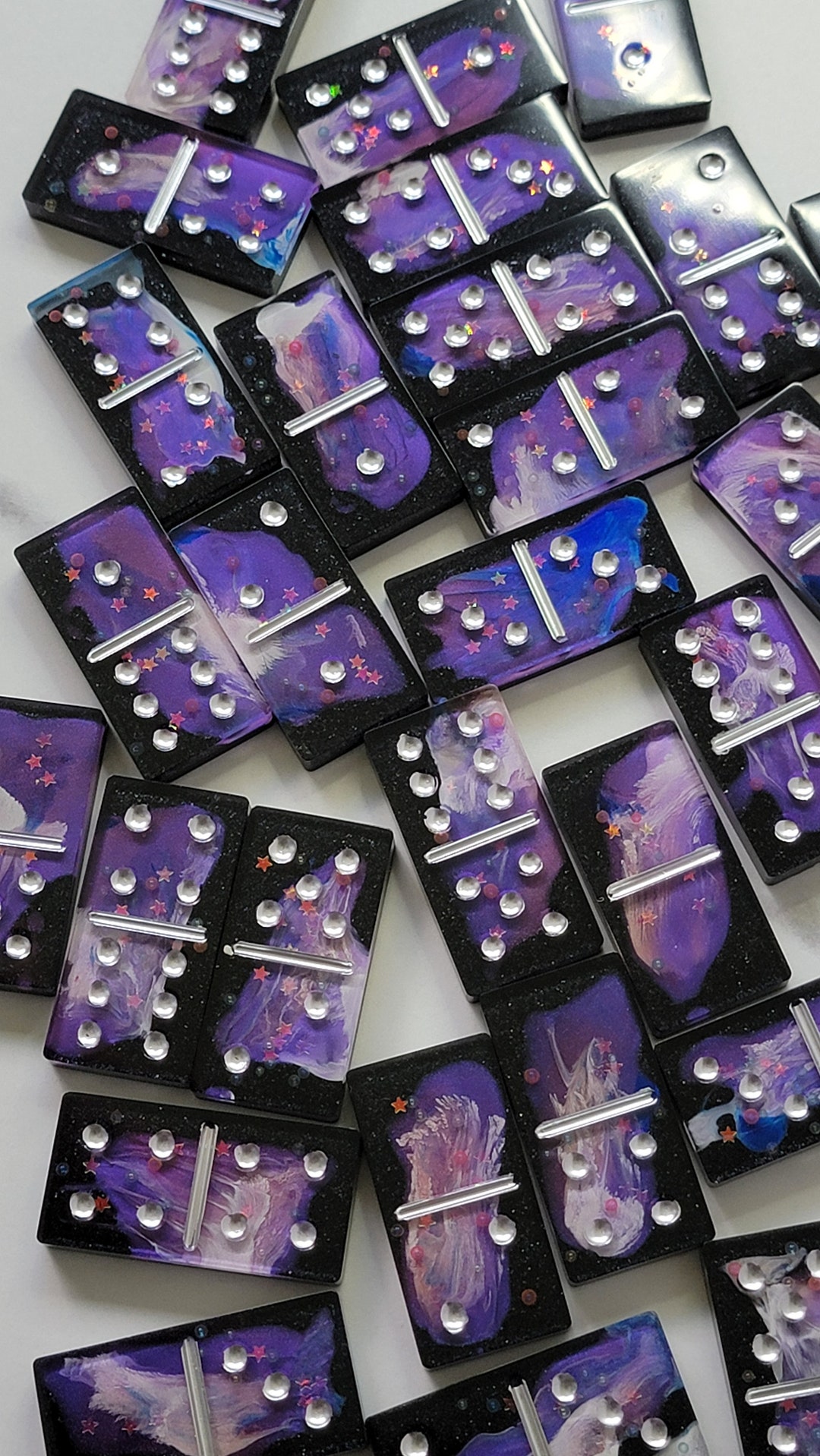 Dominoes/galaxy Themed Dominoes/games - Etsy