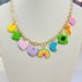 Charm Necklace - Lucky Charm Paper Chain 16” - Etsy