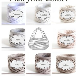 Handmade Crochet Tote Bag: Recycled Cotton Yarn Mini Bag - Etsy
