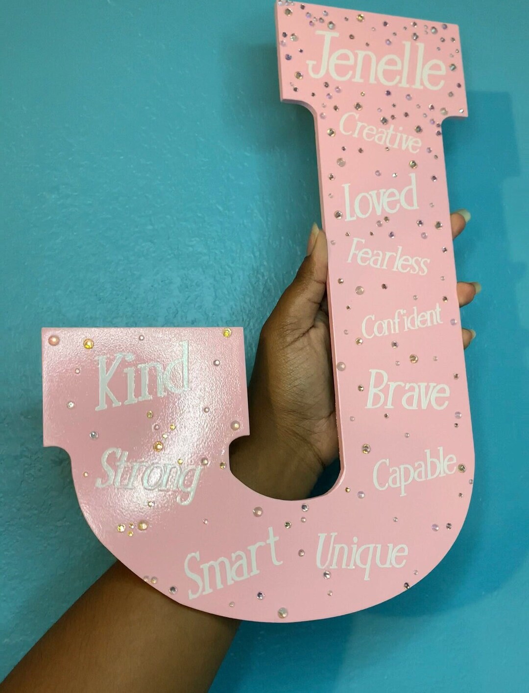 Glitter & Bling Personalized Letter - Etsy