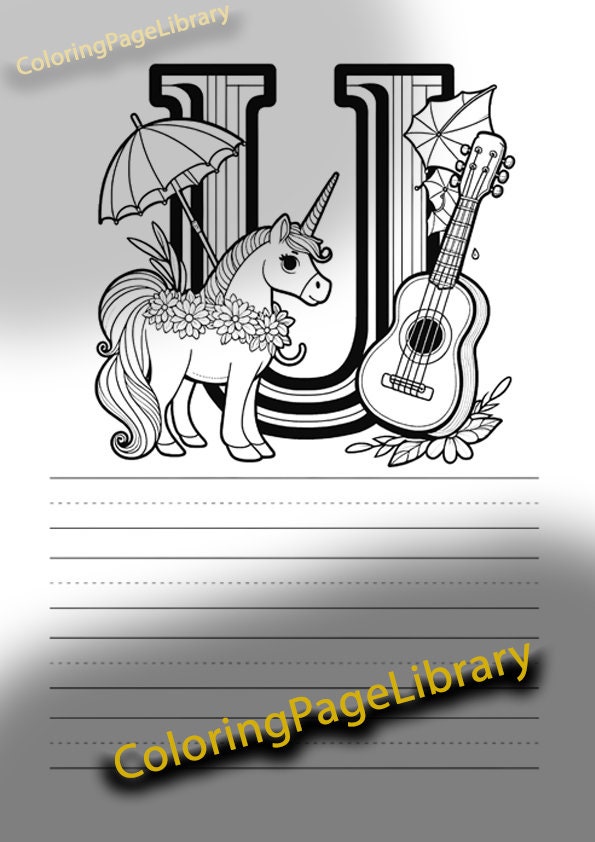 A Coloring Book From A to Z Gift for Children Engaging Artwork Alphabet ...