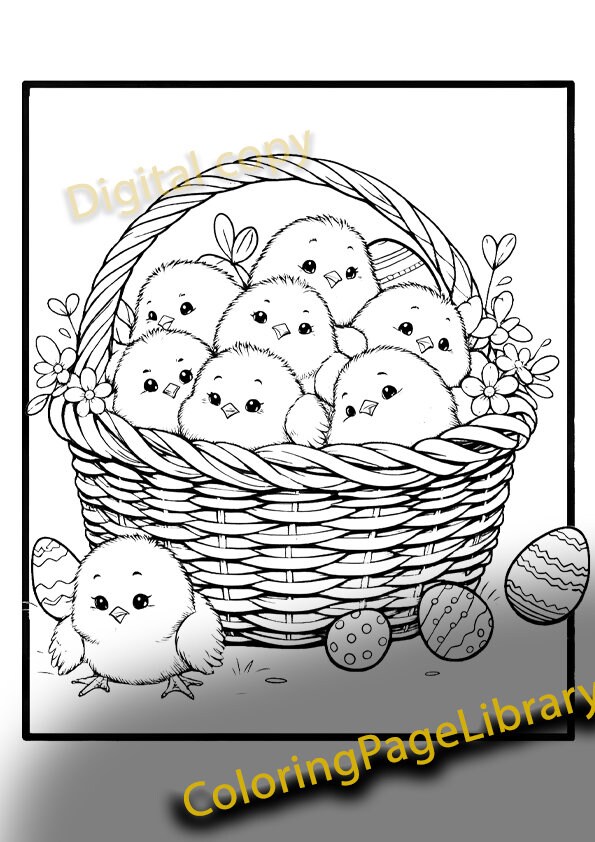 Hoppy Easter Moments Coloring Page | 17 Easter Themed Coloring Pages ...