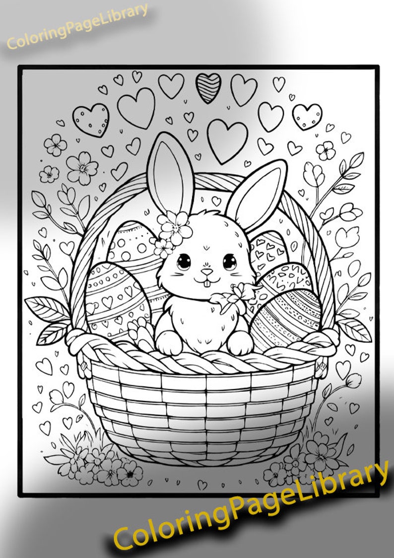 Hoppy Easter Moments Coloring Page | 17 Easter Themed Coloring Pages ...