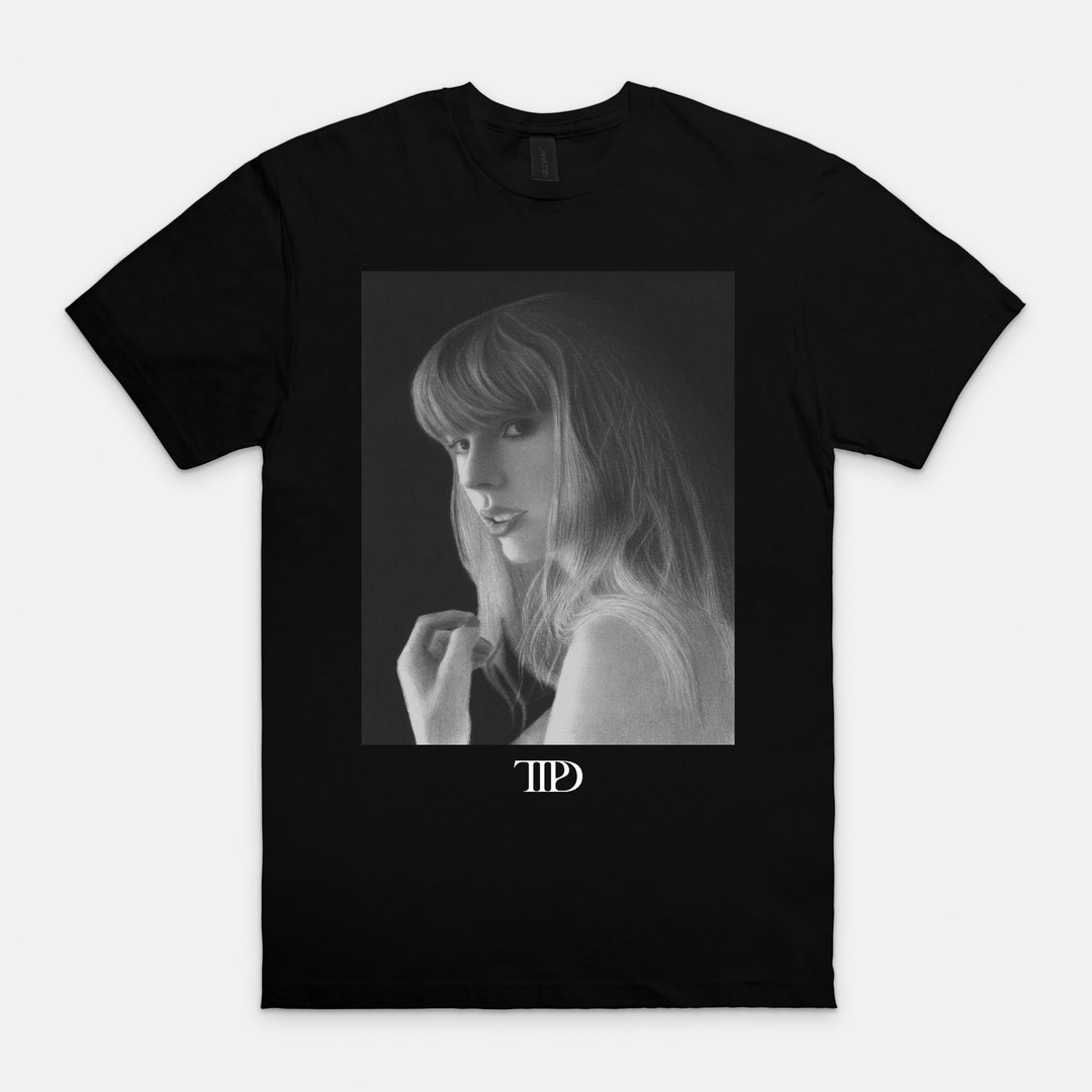 Taylor Swift TTPD Shirt Graphite Original Artistic Drawing by ...