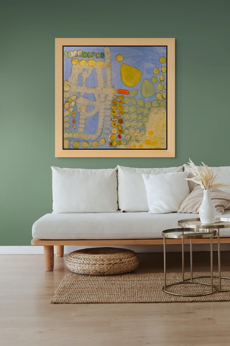 Large Abstract Canvas Print: Neutral Contemporary Wall Art - Etsy