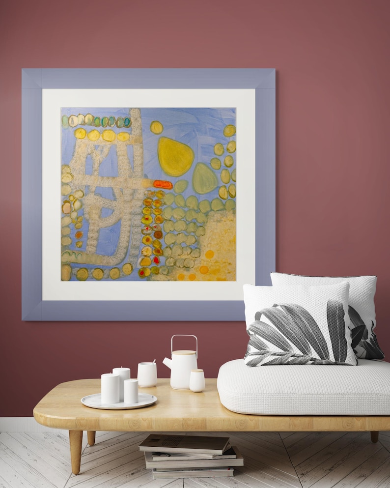 Large Abstract Canvas Print: Neutral Contemporary Wall Art - Etsy