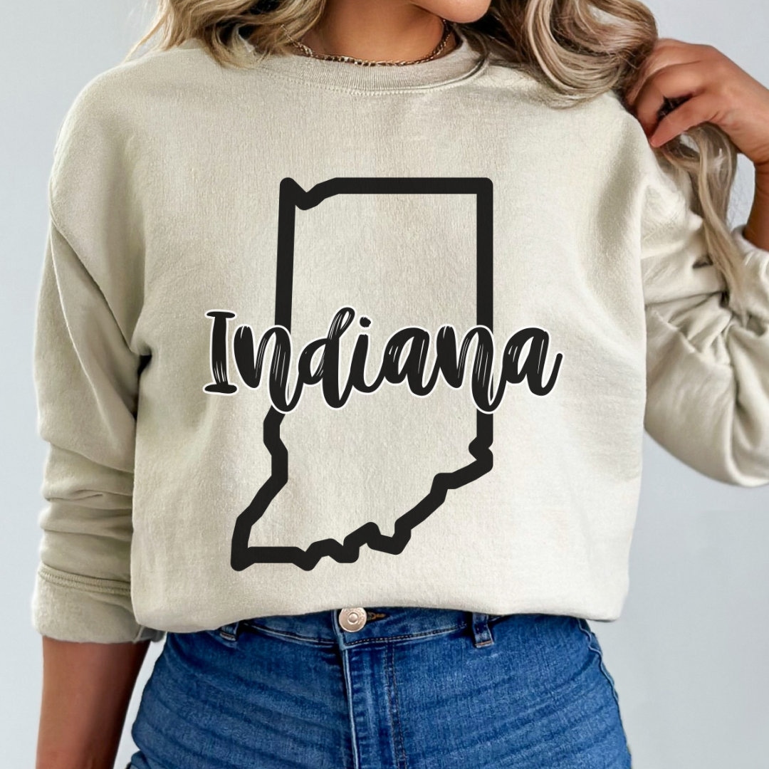 Indiana Sweatshirt, Indiana State Sweatshirt, Indiana Shirts, Midwest ...