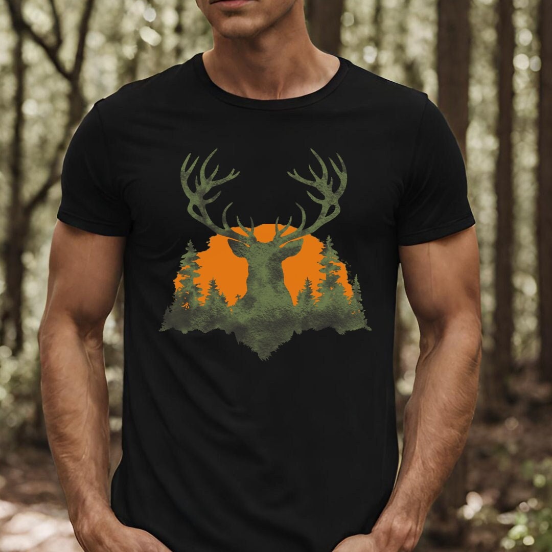 Camo Deer Tshirt, Deer Hunting Season T-shirt, Gift for Christmas ...
