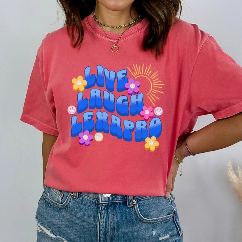 Live Laugh Lexapro Tshirt, Mental Health Matters Shirt, Mental Health ...