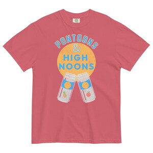 Pontoons and High Noons Tshirt, High Noon Pontoon Shirt, Summer Lake ...