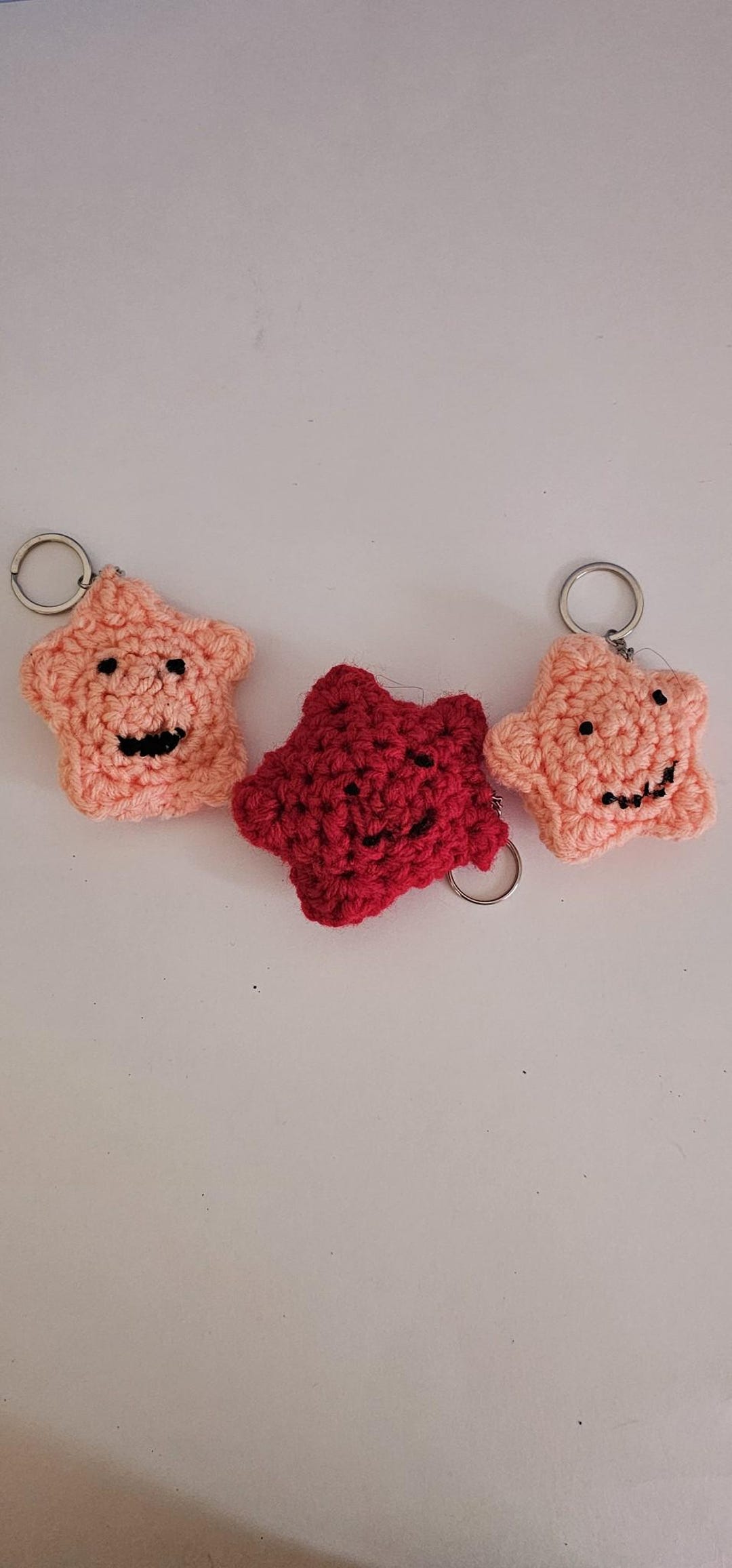 Crochet Star Keychain Made to Order Any Color - Etsy