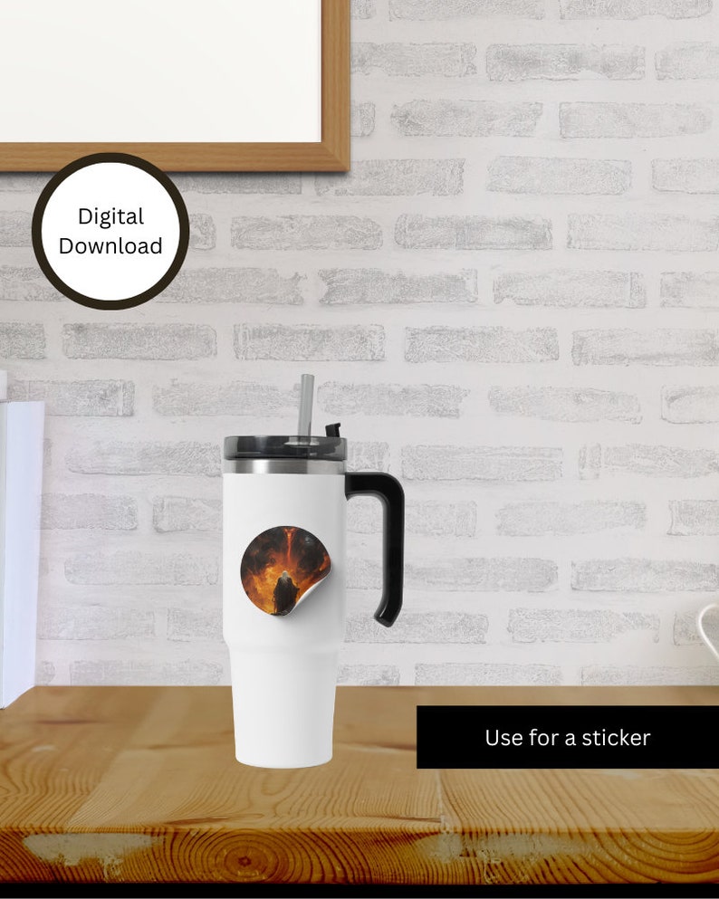 Gandalf in Moria Png,digital Download,lord of the Rings,balrog Sticker ...