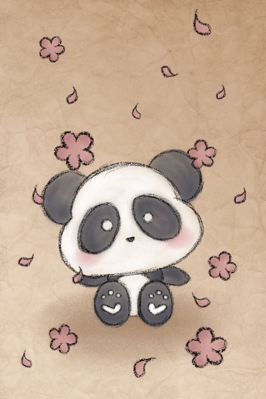 Three Cute Panda Phone Wallpaper - Etsy
