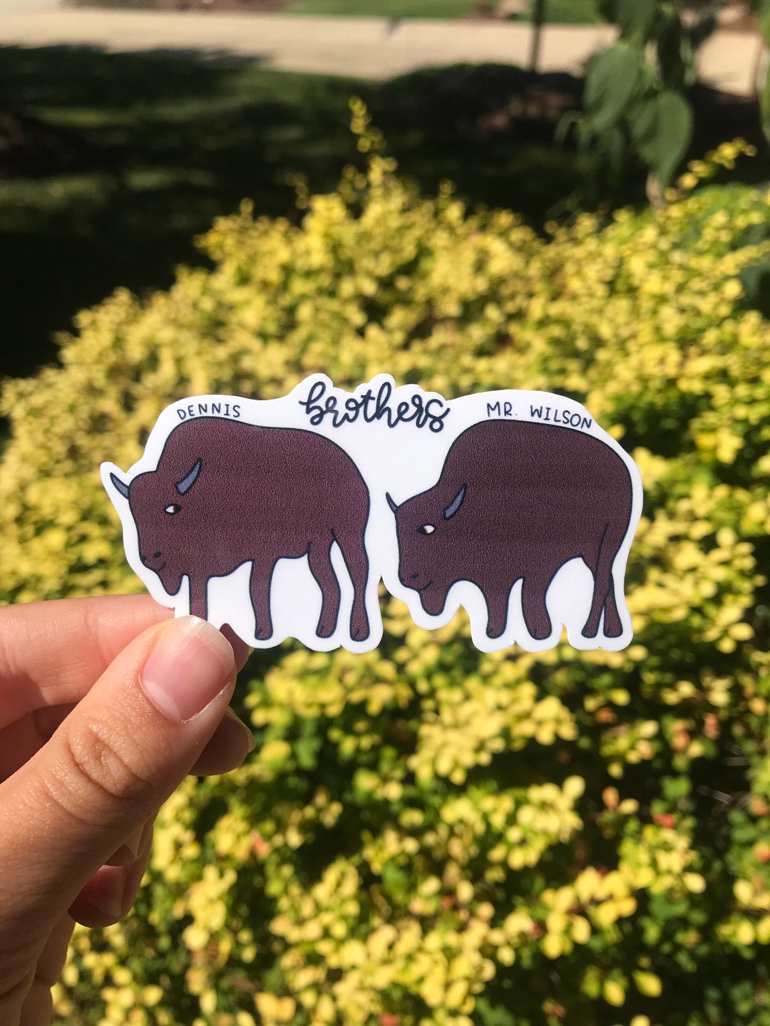 Brothers ‘dennis + Mr. Wilson’ Sticker - Etsy