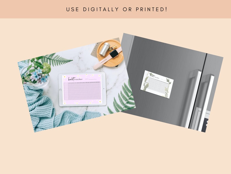 Habit Tracker, Printable Monthly Habit Track, Habit Tracker Year, Goal ...