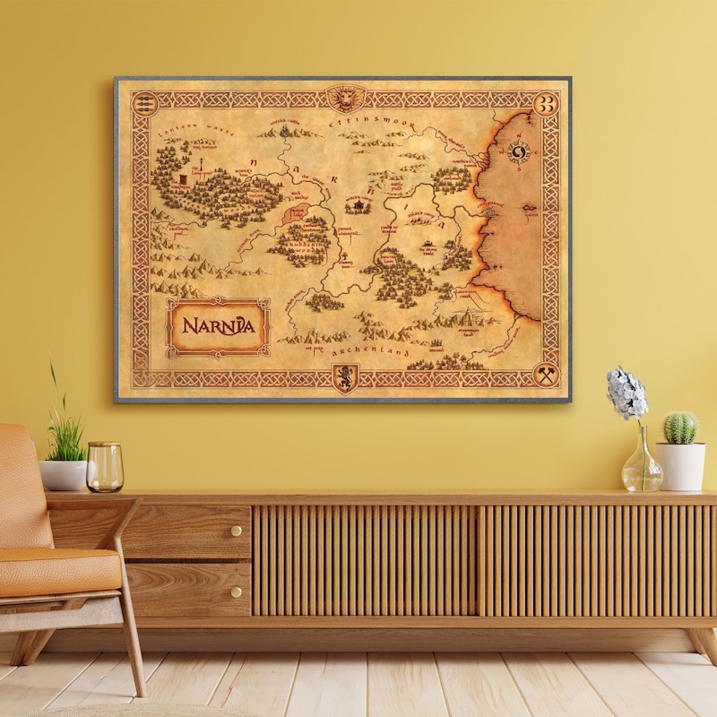 Map of Narnia - Etsy