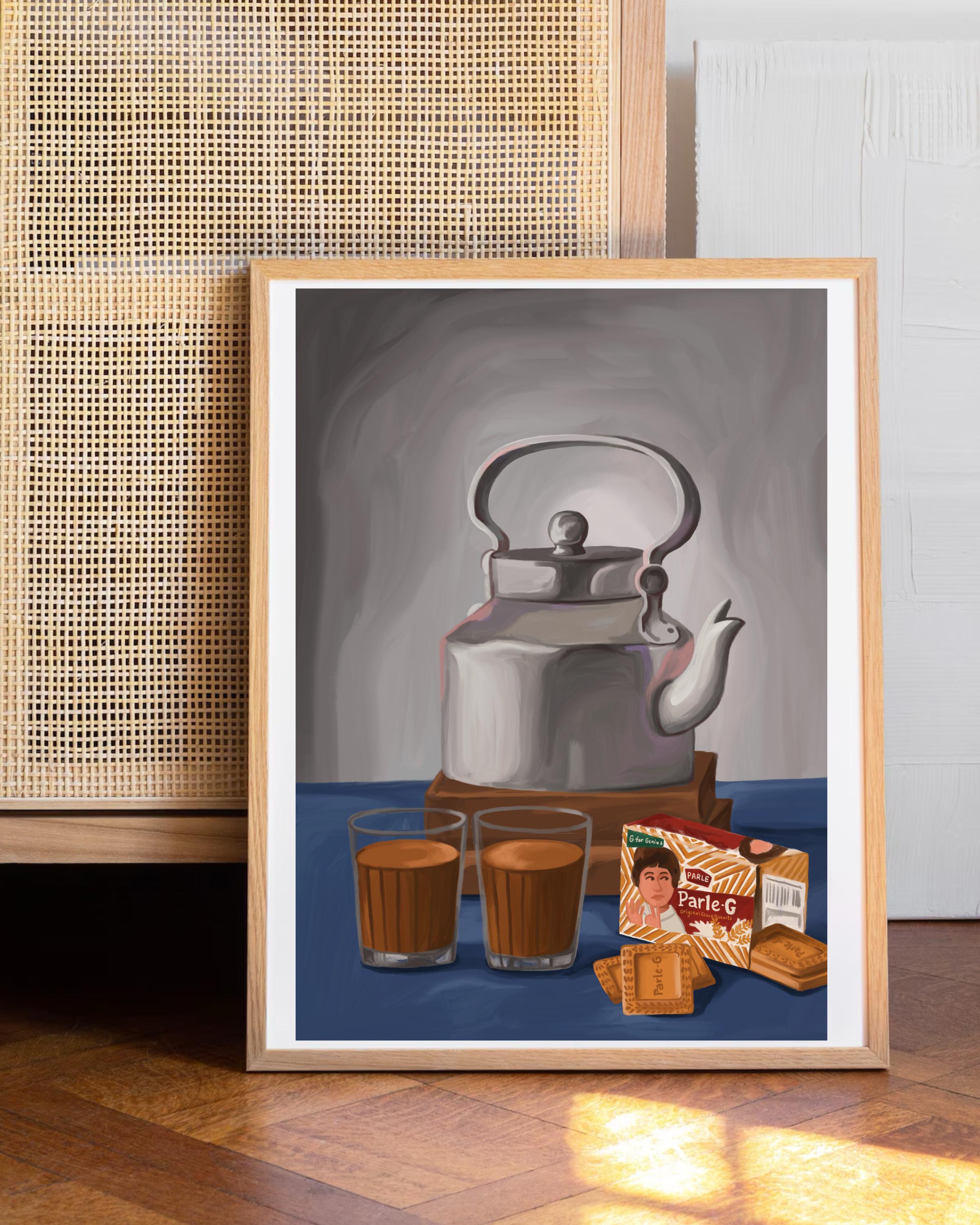 Chai Tea Poster, Masala Chai Printable Art, South Asian Kitchen Art ...