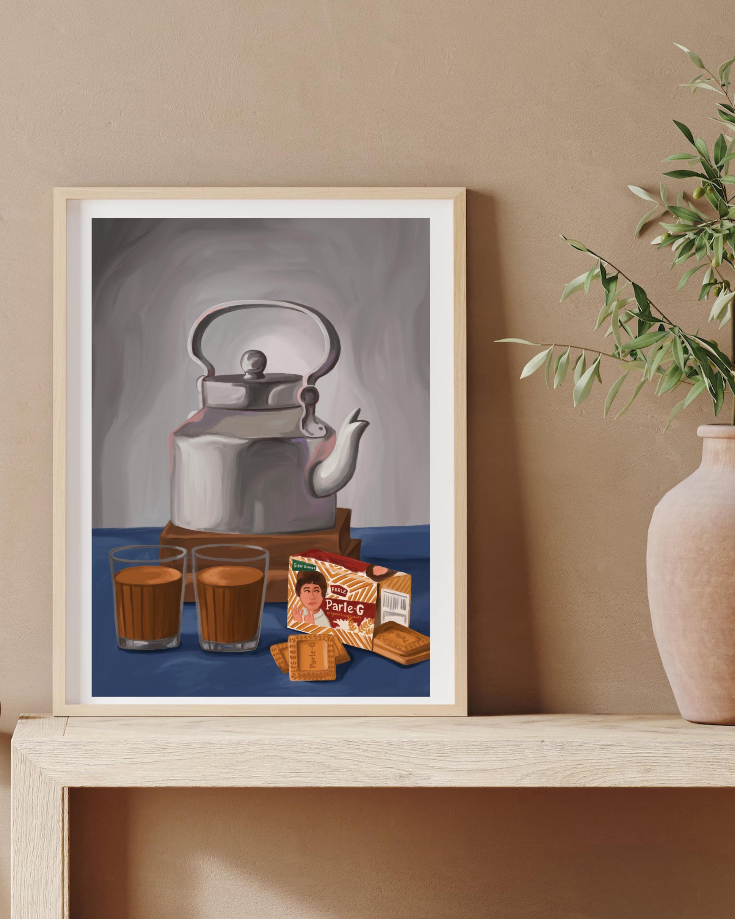 Chai Tea Poster, Masala Chai Printable Art, South Asian Kitchen Art ...