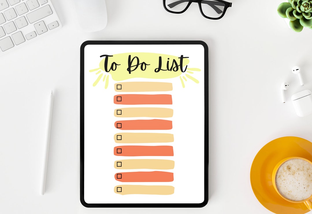 To Do List, Activity Planner, to Do Notes, Digital Download, Printable ...