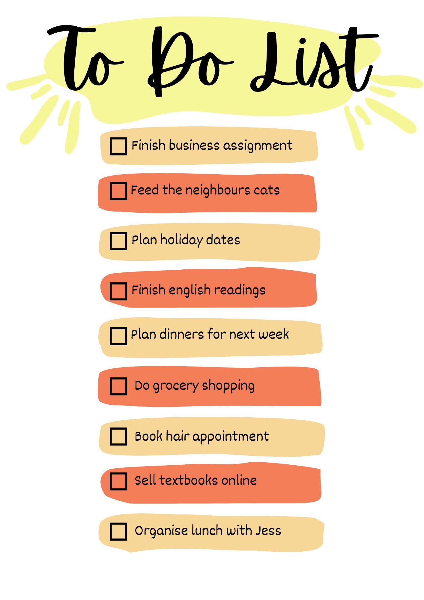 To Do List, Activity Planner, to Do Notes, Digital Download, Printable ...