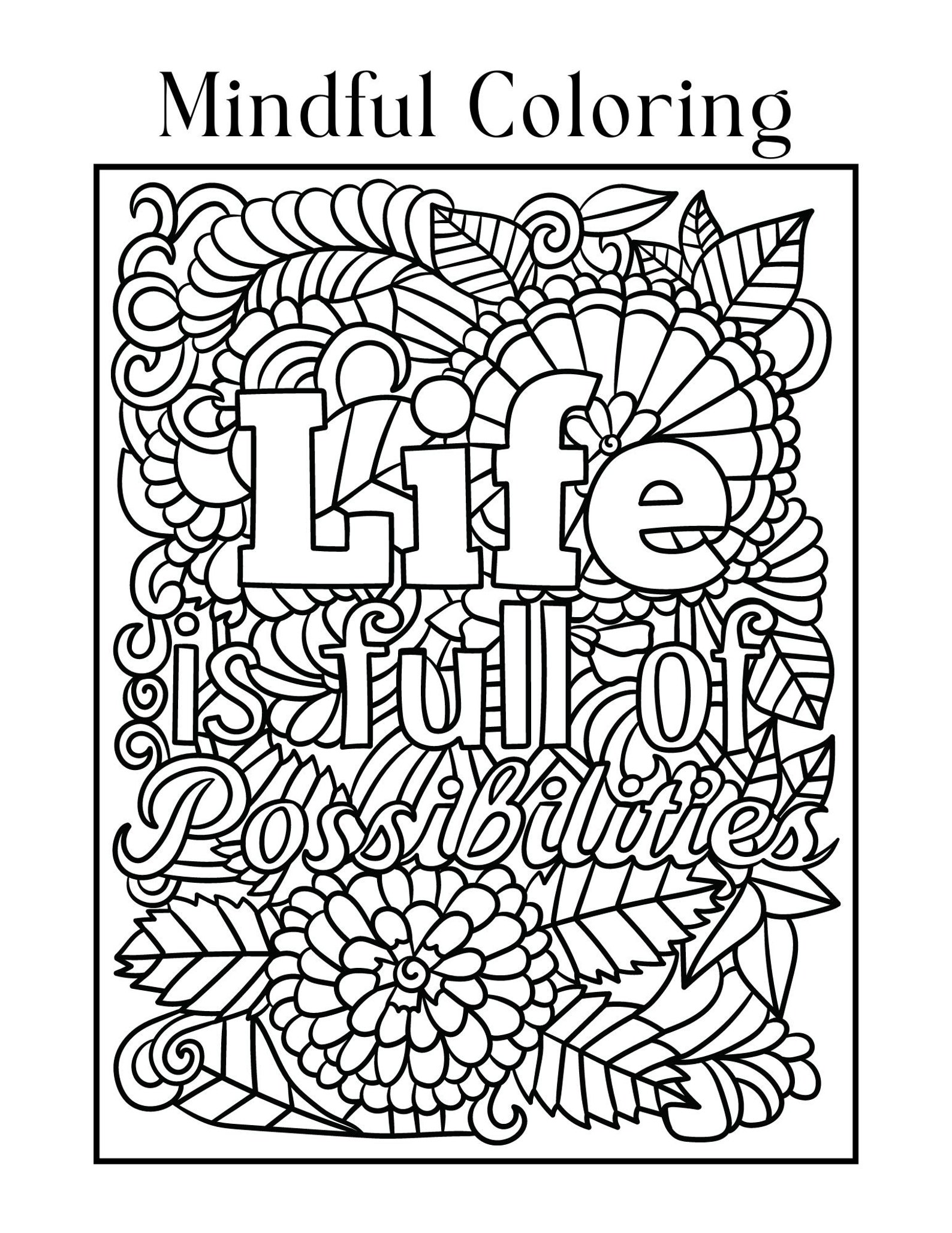 Mindful Coloring - Etsy