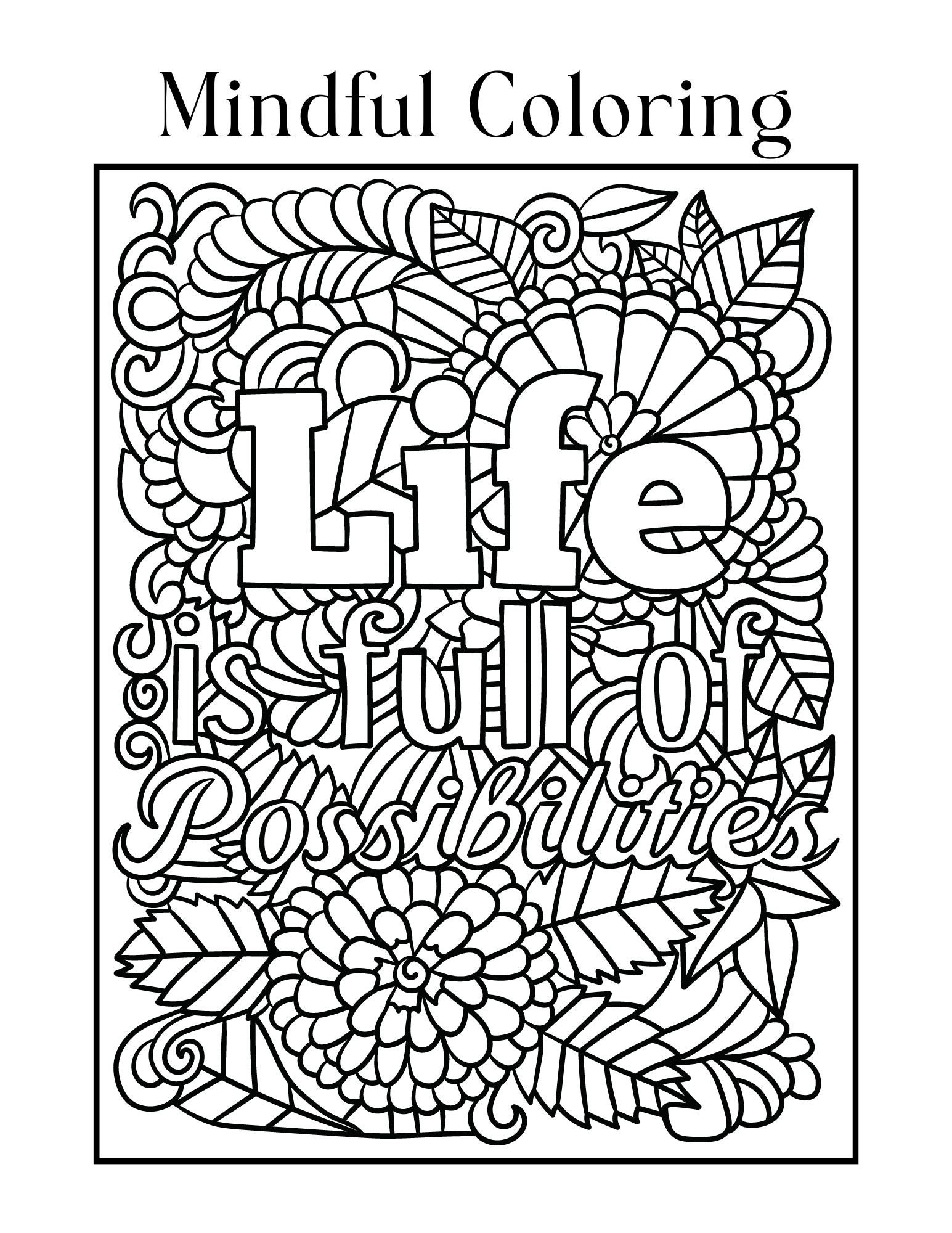Mindful Coloring - Etsy
