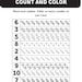 Count and Color, Kindergarten, Kids, Math, Learning, Numbers - Etsy